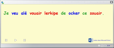 Lexibar – Logiciel de prédiction de mots illustré